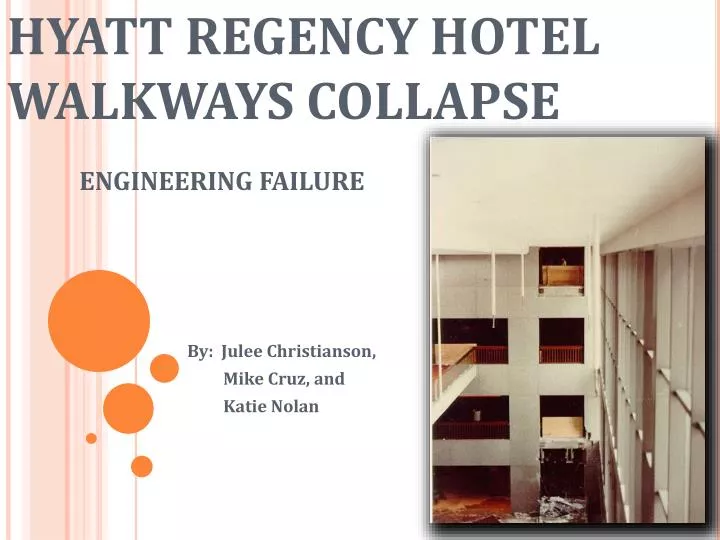 PPT - HYATT REGENCY HOTEL WALKWAYS COLLAPSE ENGINEERING FAILURE ...