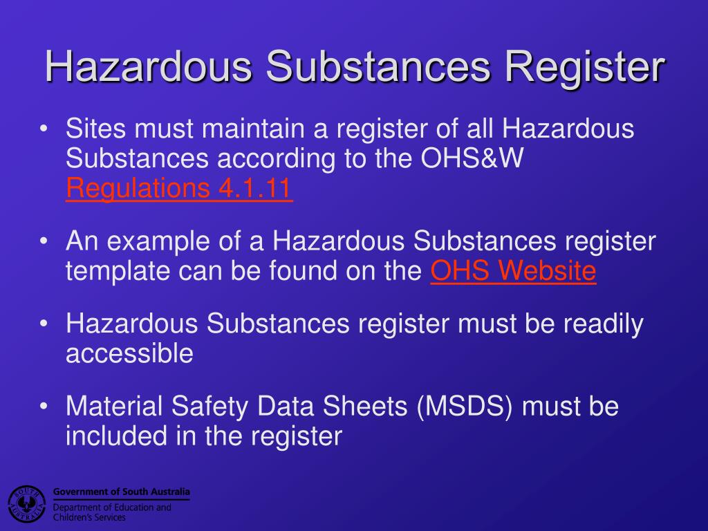 PPT - Hazardous Substances PowerPoint Presentation, free download - ID ...