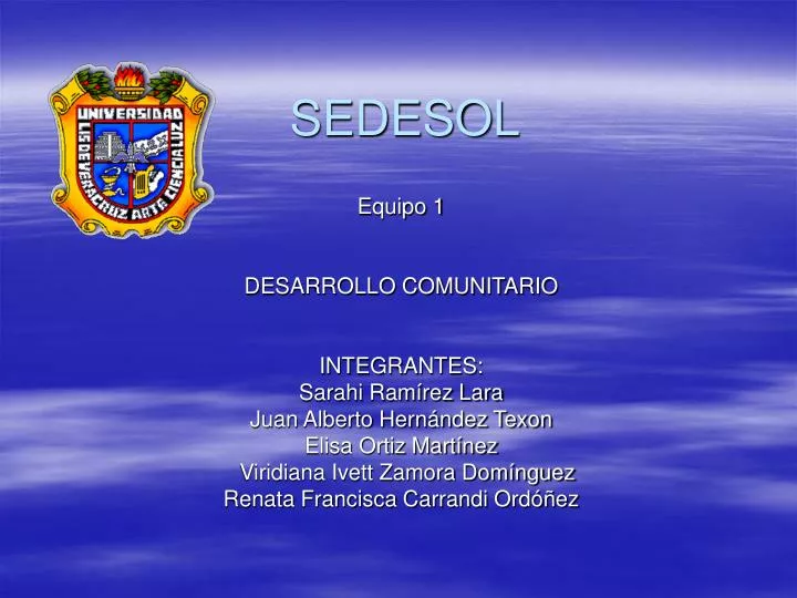PPT - SEDESOL PowerPoint Presentation, free download - ID:1272575