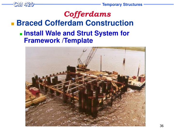 PPT - Cofferdams PowerPoint Presentation - ID:1272654