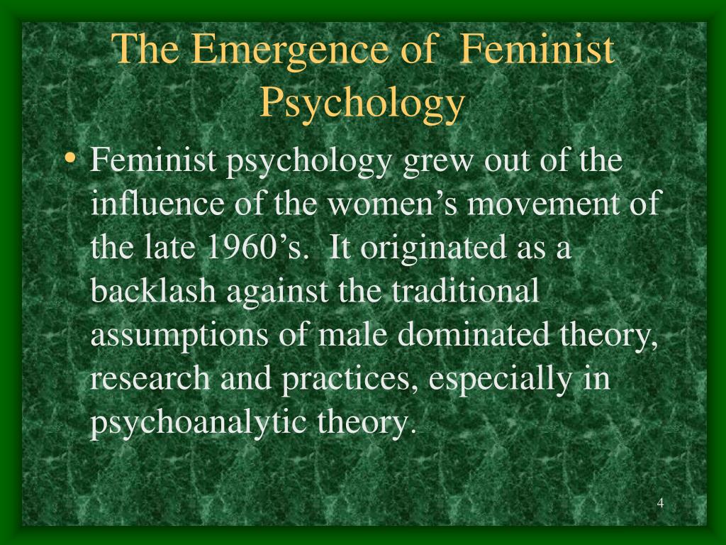 Ppt Feminist Psychology Powerpoint Presentation Free Download Id
