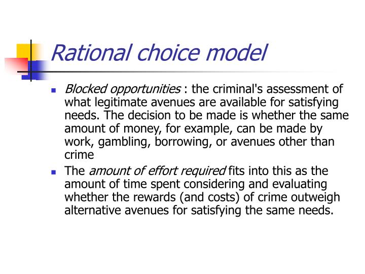 PPT - Rational Choice Theory and Deterrence Theory PowerPoint ...