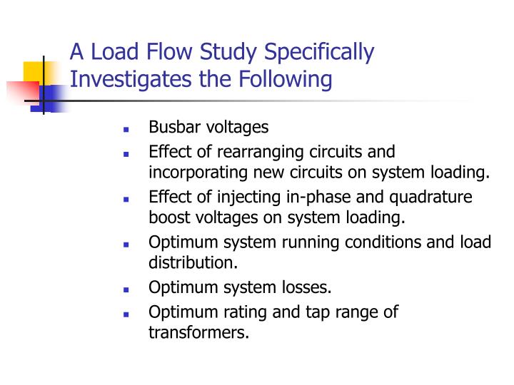 PPT - LOAD FLOW STUDIES ON THE GUYANA POWER & LIGHT’S (GPL) DEMERARA ...