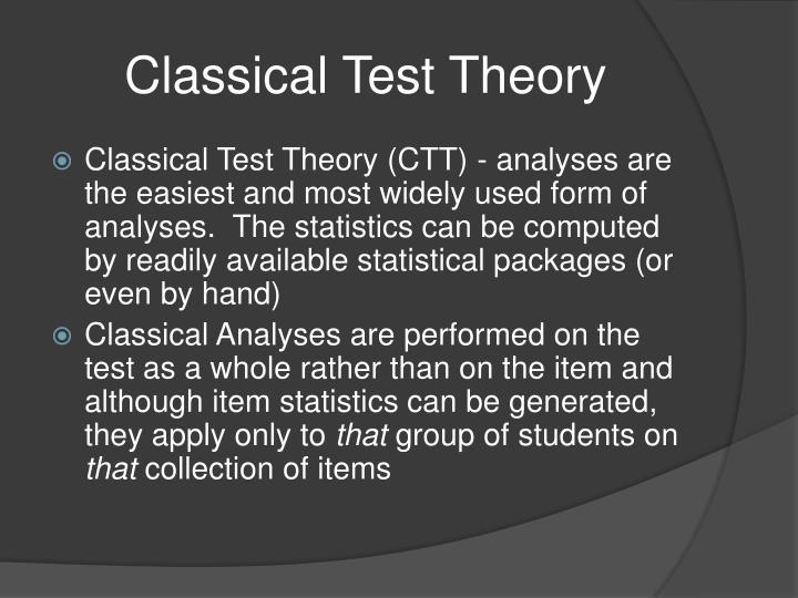 PPT - Introduction to Item Response Theory PowerPoint Presentation - ID ...