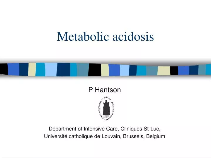 PPT - Metabolic acidosis PowerPoint Presentation, free download - ID ...
