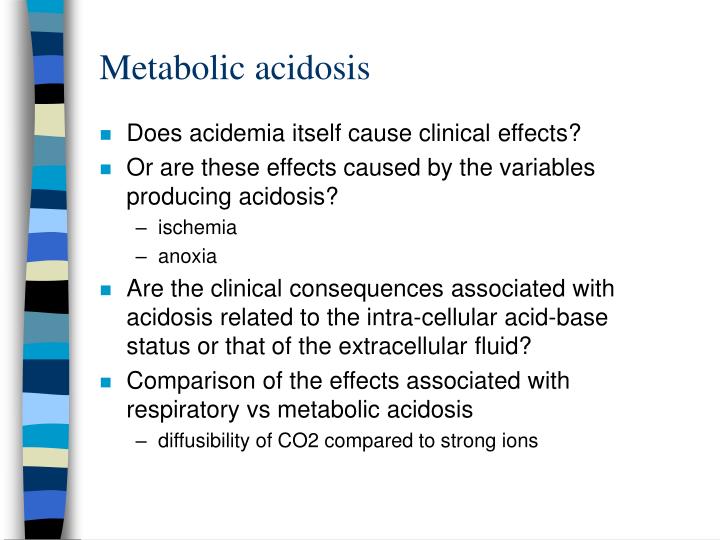 PPT - Metabolic acidosis PowerPoint Presentation - ID:1273554