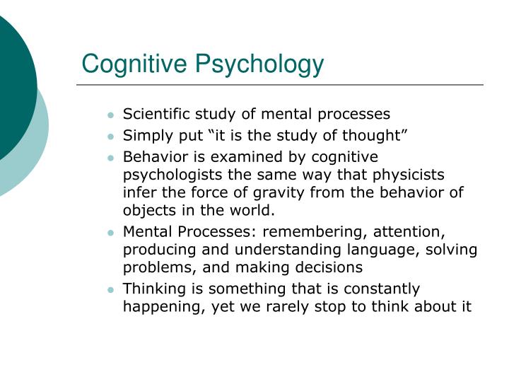 PPT - Introduction to Cognitive Psychology PowerPoint Presentation - ID ...