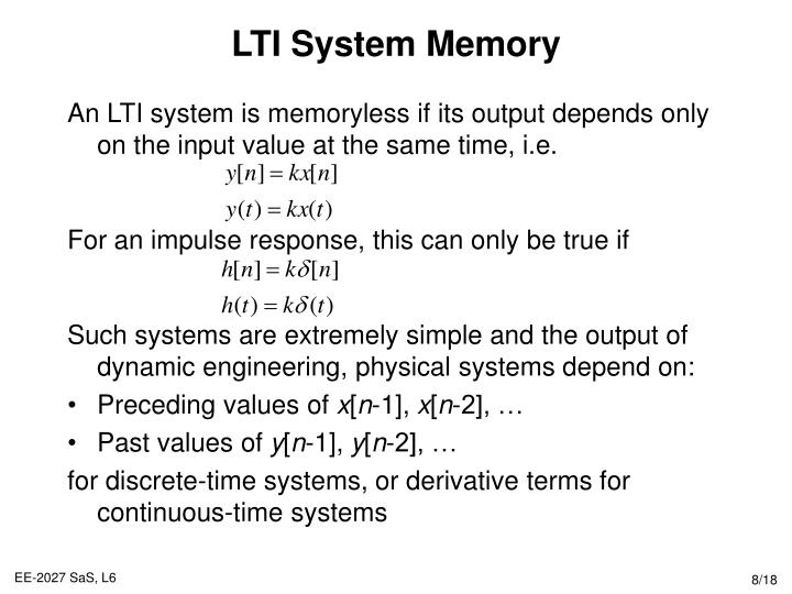 PPT - Lecture 6: Linear Systems and Convolution PowerPoint Presentation ...