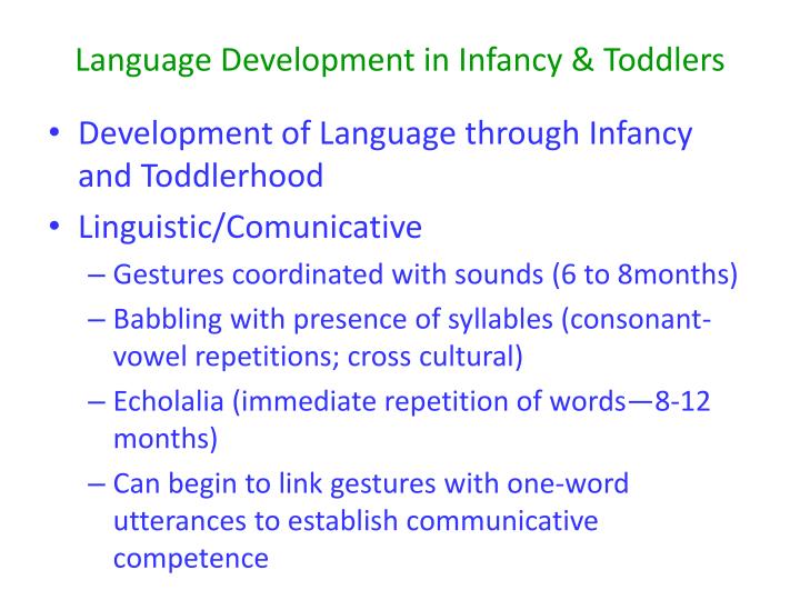 PPT - Cognitive Development in Infants & Toddlers PowerPoint ...