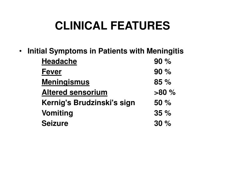 PPT - CLINICAL FEATURES PowerPoint Presentation, free download - ID:1274692