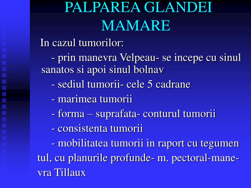 PPT - SEMIOLOGIA CHIRURGICALA A GLANDEI MAMARE PowerPoint Presentation ...