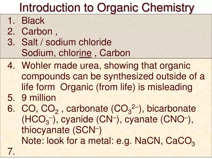 PPT - Introduction to Organic Chemistry PowerPoint Presentation, free ...