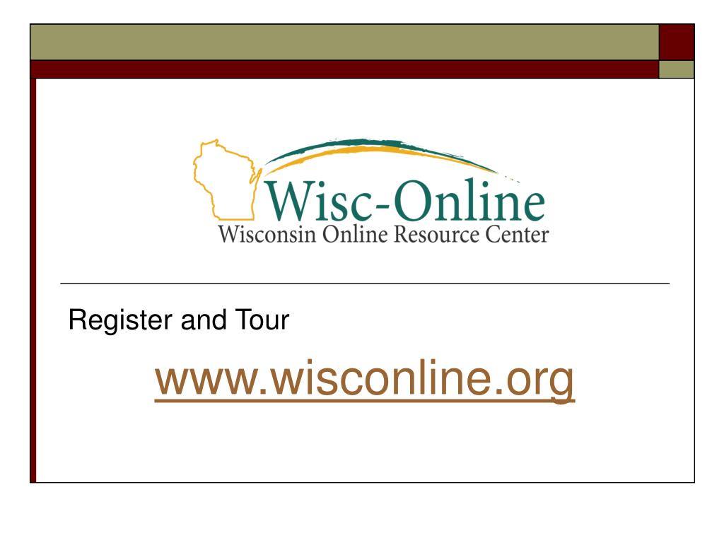 PPT - The Wisc-Online Resource Center PowerPoint Presentation, free ...