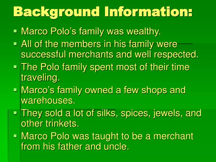 PPT - Marco Polo PowerPoint Presentation - ID:1275989
