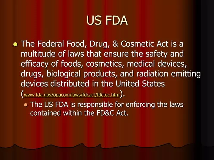 PPT - US FDA PowerPoint Presentation, free download - ID:1276026