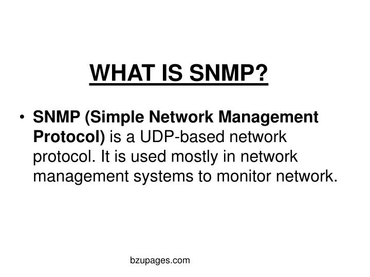 PPT - SNMP (Simple Network Management Protocol) PowerPoint Presentation ...