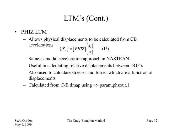 PPT - The Craig-Bampton Method PowerPoint Presentation - ID:1278577
