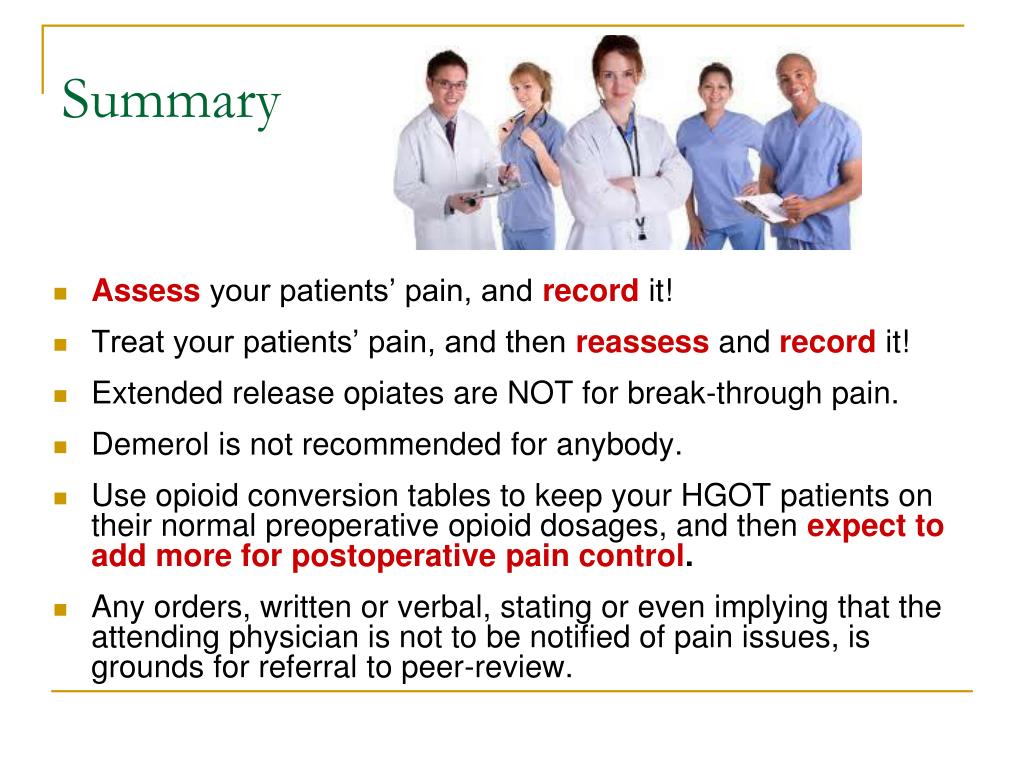 PPT - Post-Op Pain management in Specific Patient Populations by Dr ...