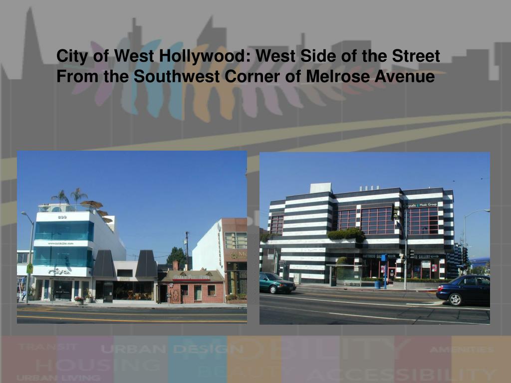 PPT - Urban Development Guide for Westside Cities Along La Cienega ...