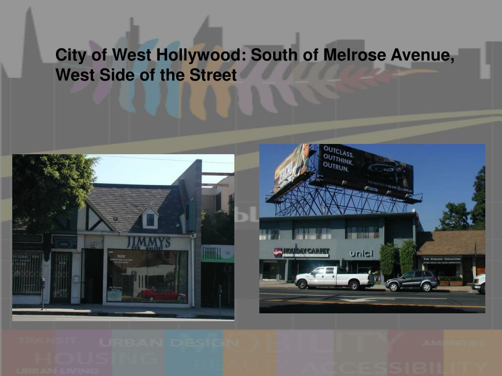 PPT - Urban Development Guide for Westside Cities Along La Cienega ...