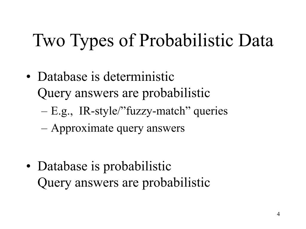 PPT - Probabilistic/Uncertain Data Management PowerPoint Presentation ... PPT - Probabilistic/Uncertain Data Management PowerPoint Presentation ...