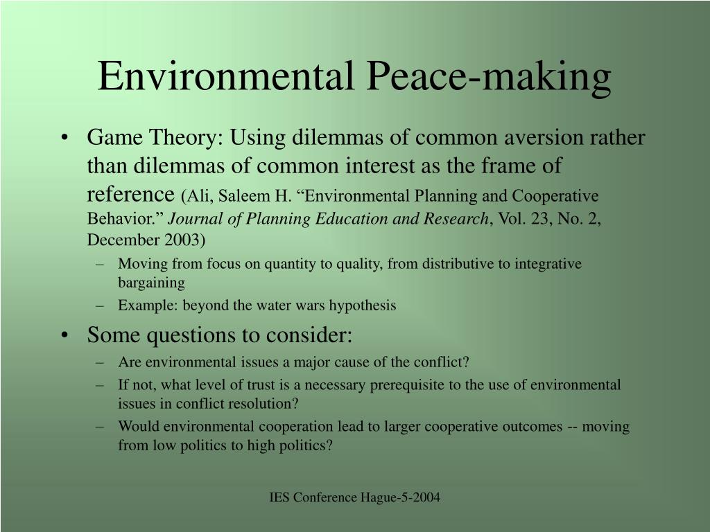 PPT - Environmental Peace Parks: Prospects for South Asia PowerPoint ...