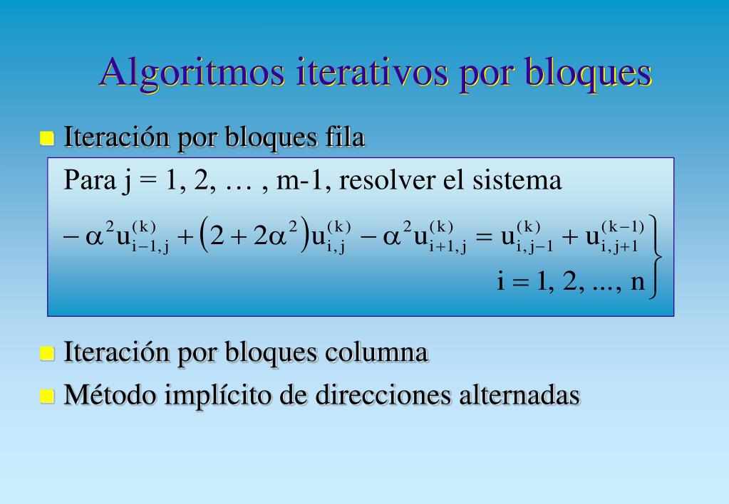 PPT - Métodos de Diferencias Finitas para Ecuaciones en Derivadas ...