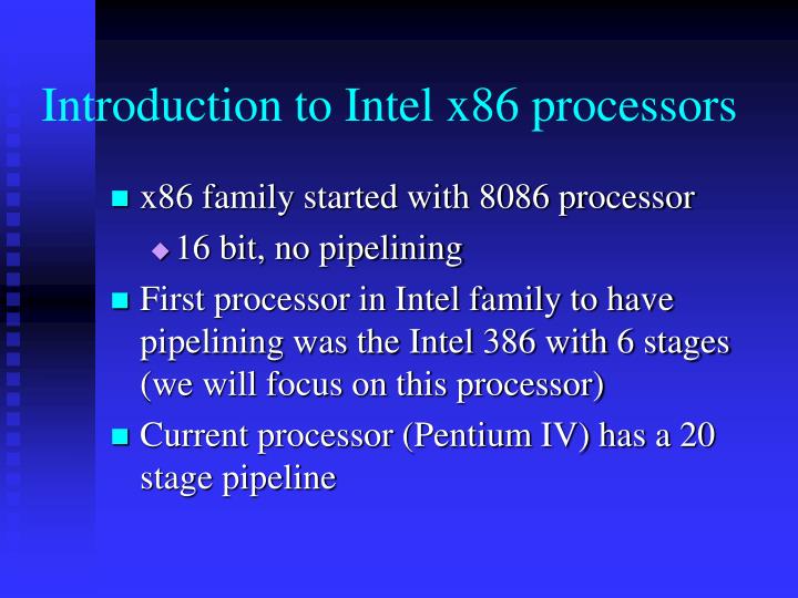 PPT - THE INTEL X86 PIPELINE VS THE MIPS PIPELINE PowerPoint ...