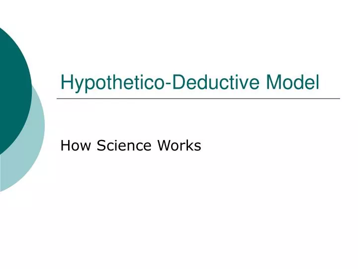 PPT - Hypothetico-Deductive Model PowerPoint Presentation, free ...