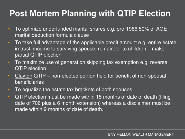 PPT - Post-Mortem Estate Planning PowerPoint Presentation - ID:1281403