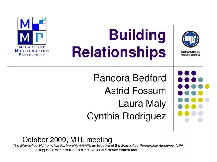 PPT - Building Relationships PowerPoint Presentation, free download - ID:1281441