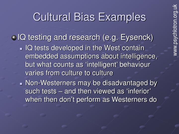 Cultural Bias
