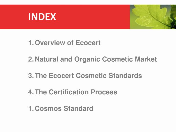 PPT - Ecocert Natural & Organic cosmetics certification PowerPoint ...
