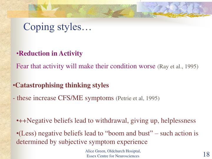 PPT - Cognitive Behavioural Therapy in Chronic Fatigue Syndrome/ME ...