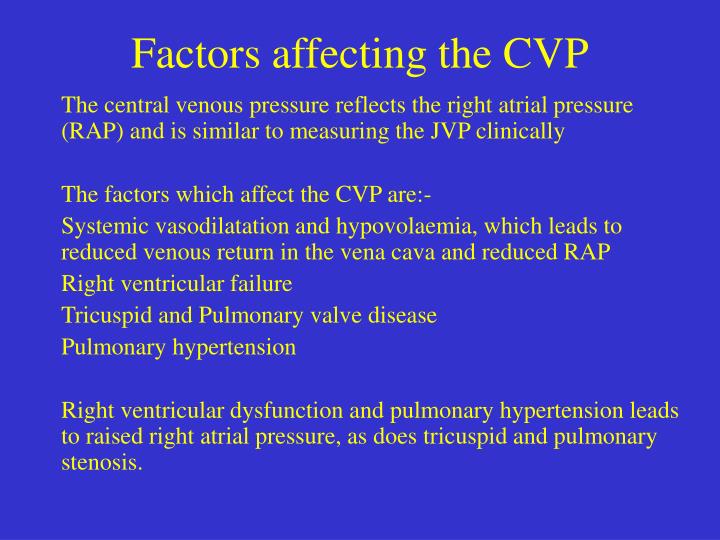 PPT - Central Venous Pressure and Central lines PowerPoint Presentation ...