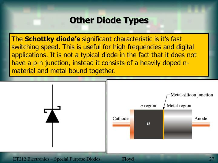 PPT - Special Purpose Diodes PowerPoint Presentation - ID:1283238