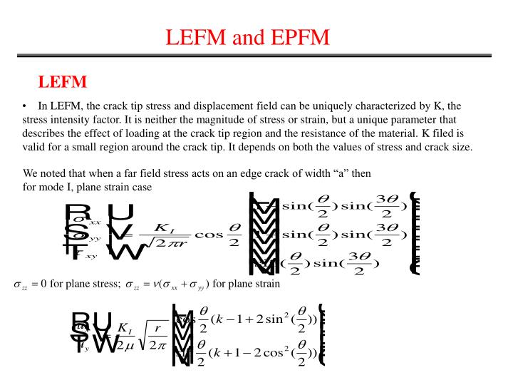 PPT - Elastic-Plastic Fracture Mechanics PowerPoint Presentation - ID ...