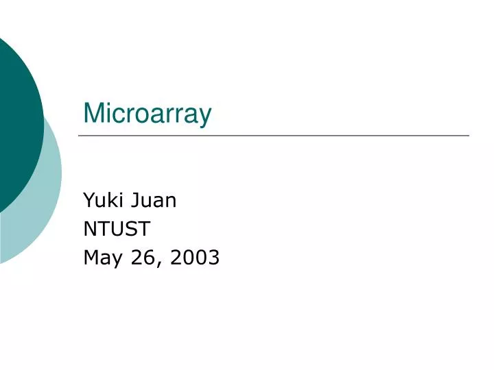 PPT - Microarray PowerPoint Presentation, free download - ID:1284189