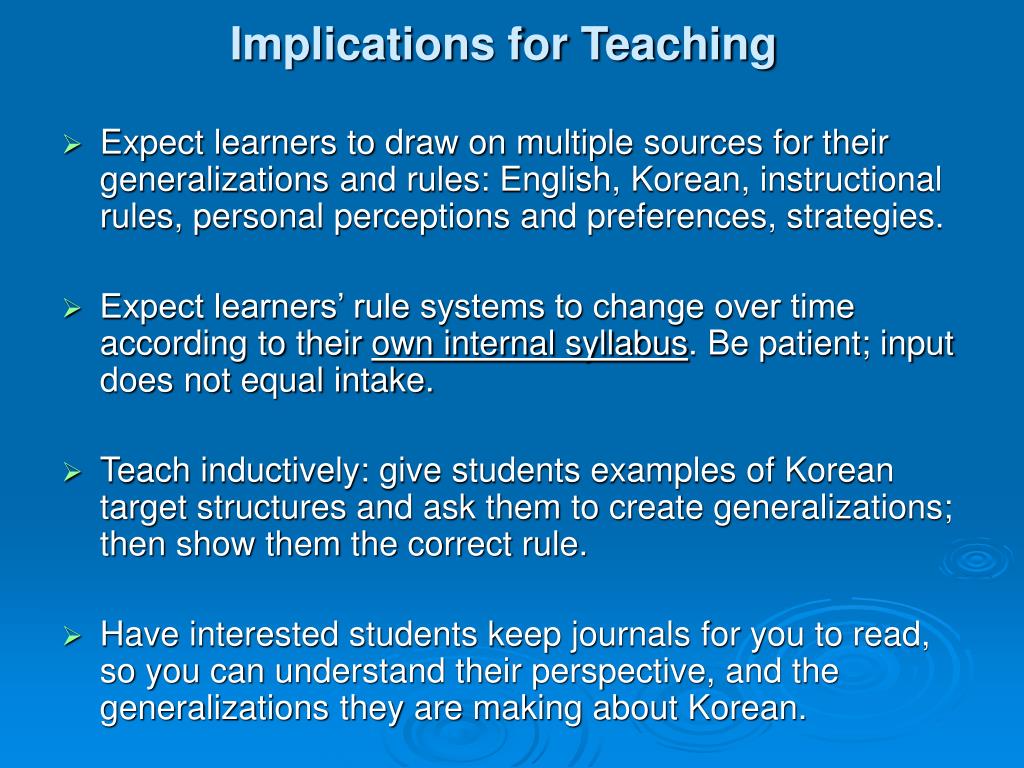 PPT Learner Language In Korean Classrooms Implications For Teaching PPT Learner Language In Korean Classrooms Implications For Teaching