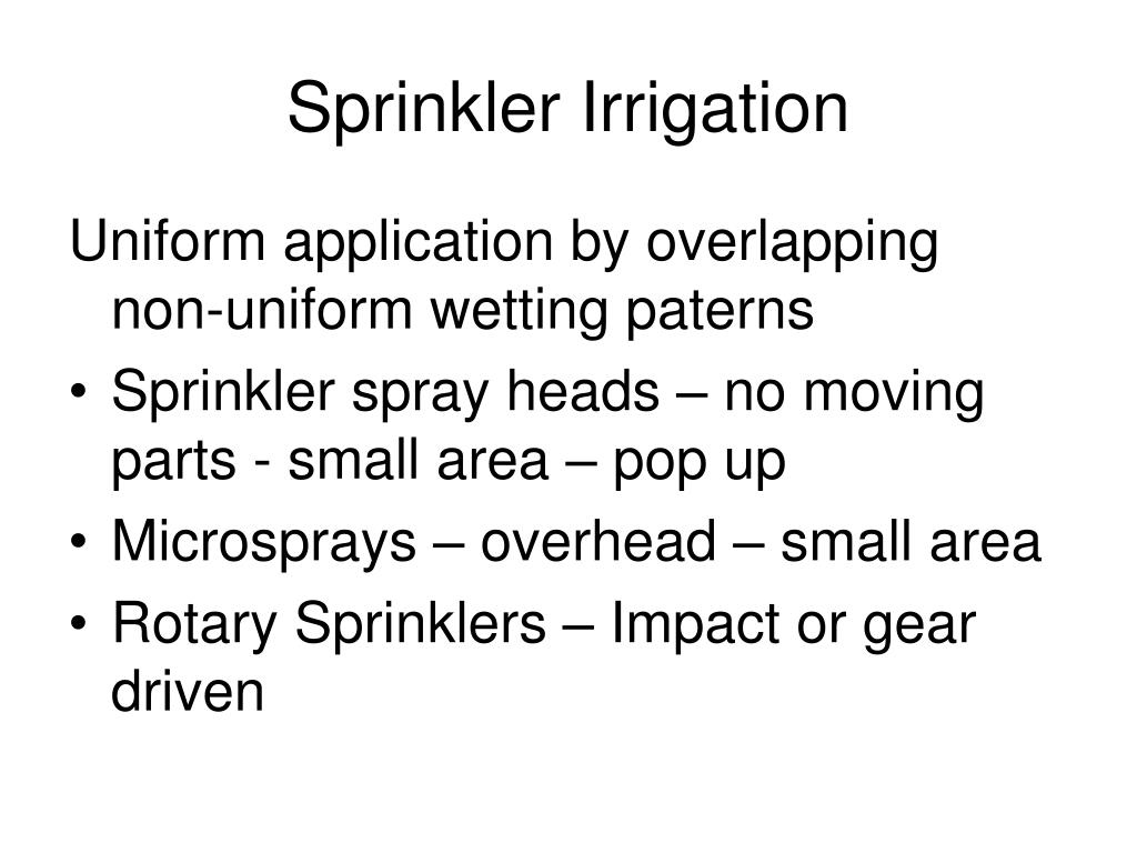 PPT - Efficient Irrigation Techniques for Lawns and Shrubs ...
