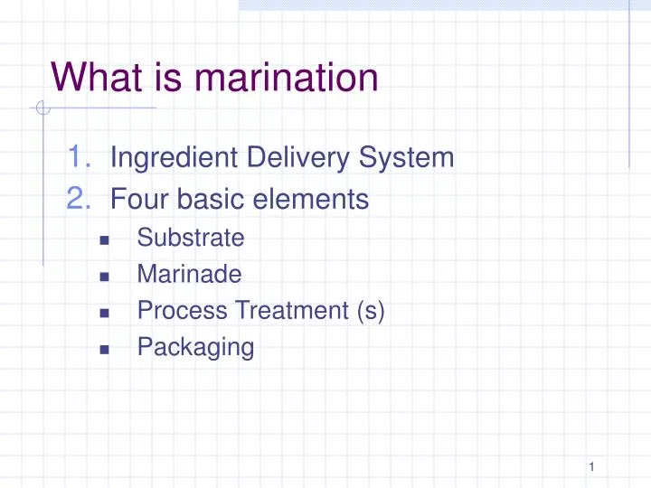 PPT - What is marination PowerPoint Presentation, free download - ID ...