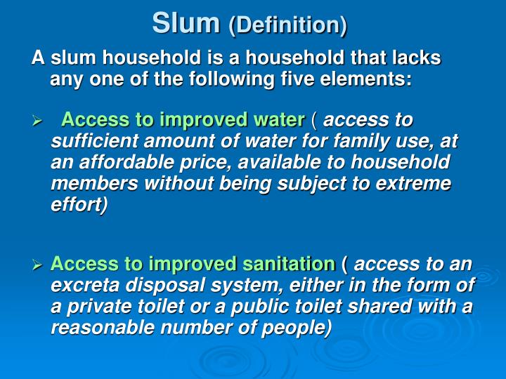 PPT - Slums The New Faces of the Developing World Cities PowerPoint ...