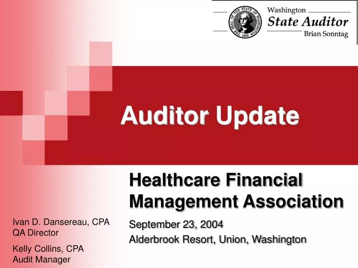 PPT - Auditor Update PowerPoint Presentation, free download - ID:1286406
