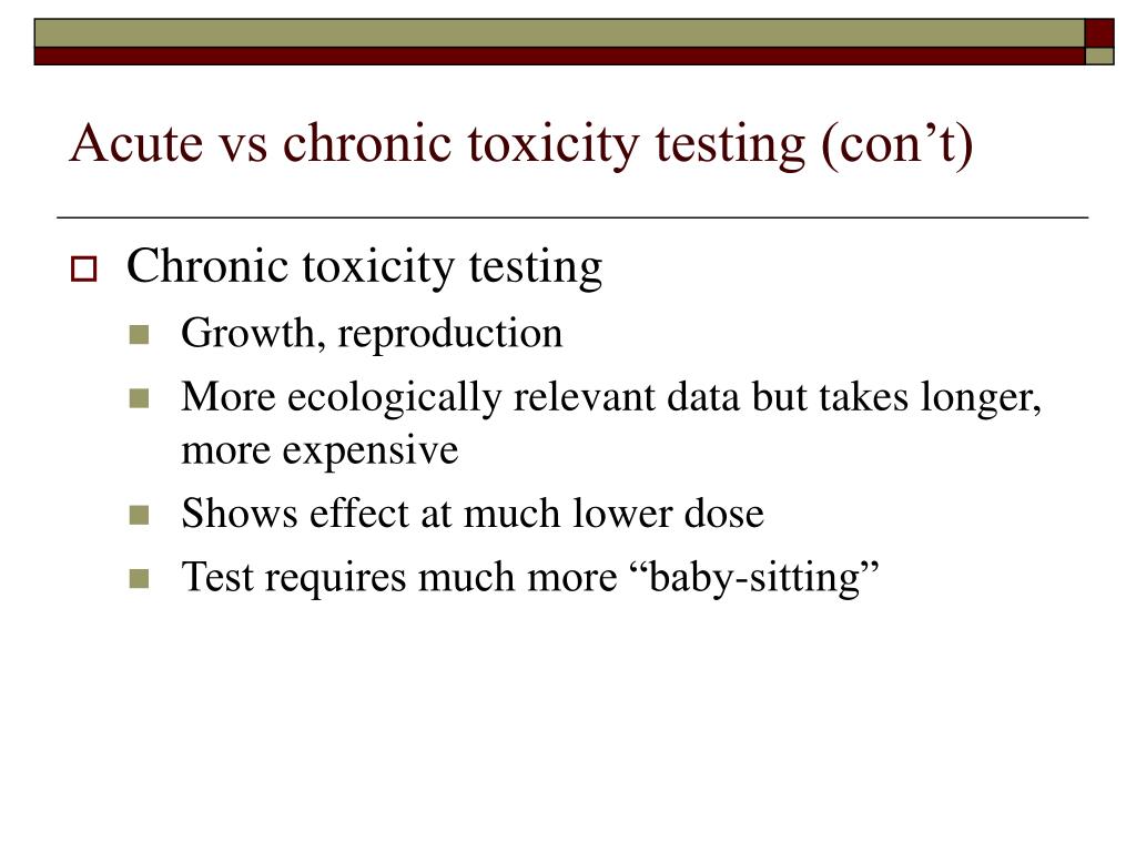 PPT - Acute and Chronic Toxicity Testing PowerPoint Presentation, free ... PPT - Acute and Chronic Toxicity Testing PowerPoint Presentation, free ...