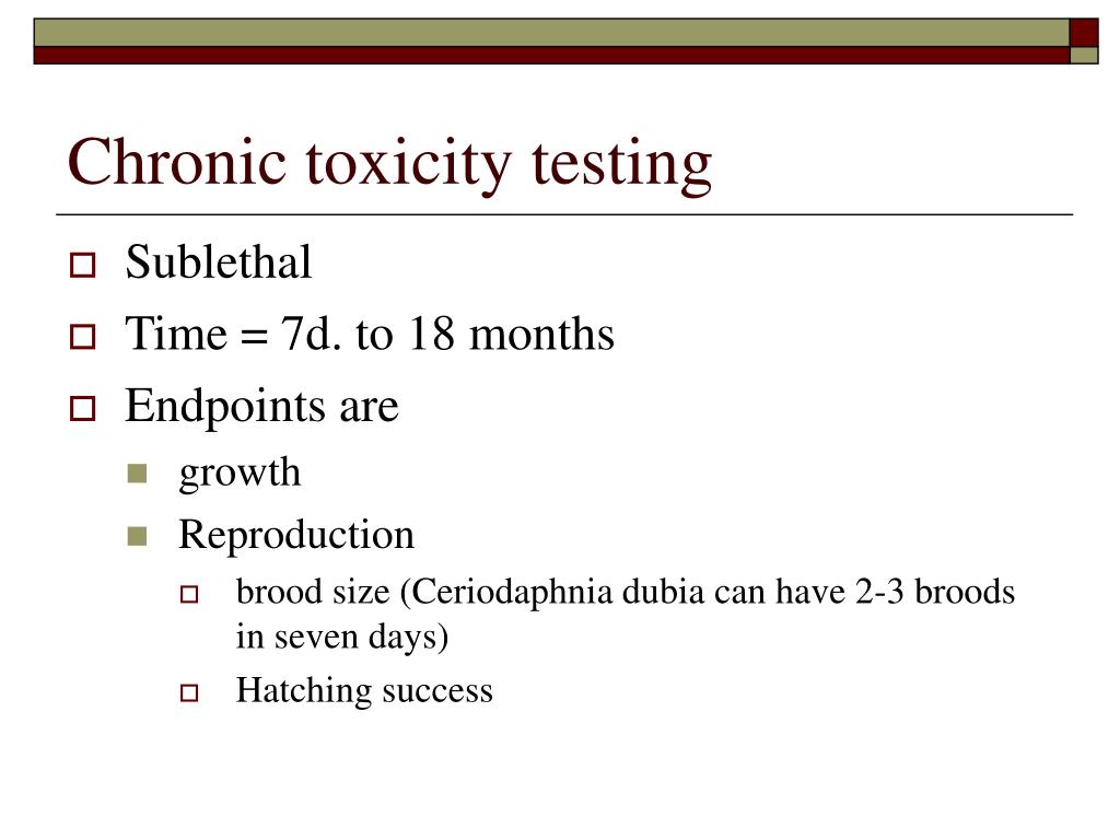 PPT - Acute and Chronic Toxicity Testing PowerPoint Presentation, free ... PPT - Acute and Chronic Toxicity Testing PowerPoint Presentation, free ...