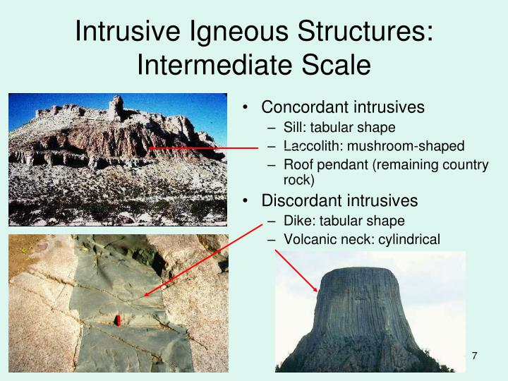 PPT - Intrusive and Extrusive Igneous Rock Structures PowerPoint ...