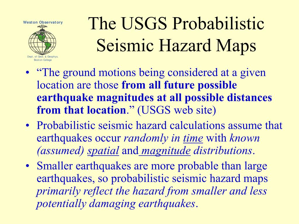 PPT - The Seismic Hazard from Major Earthquakes in the Central and ...