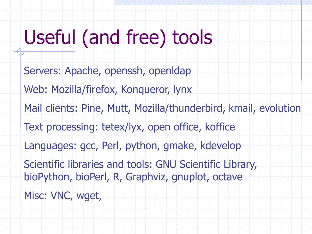 Ppt Unix For Bioinformaticists Unix Tools Emacs And Perl Powerpoint Presentation Id1289965