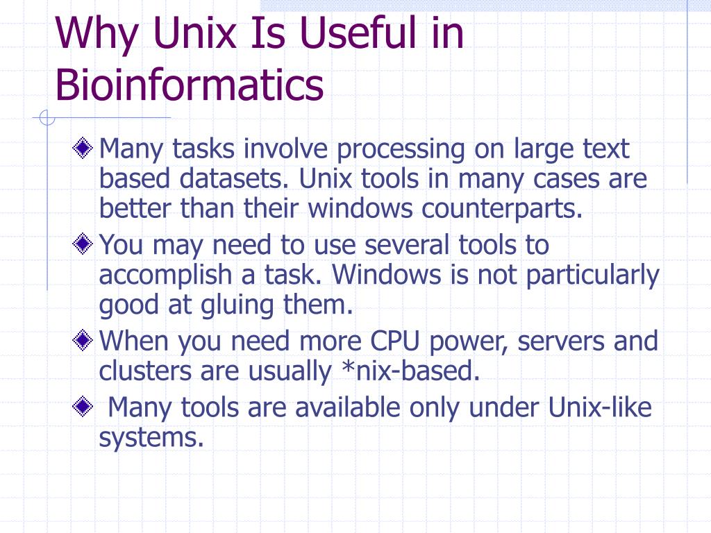 Ppt Unix For Bioinformaticists Unix Tools Emacs And Perl Powerpoint Presentation Id1289965