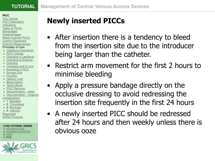 PPT - 4. PERIPHERALLY INSERTED CENTRAL CATHETER - PICC PowerPoint ...